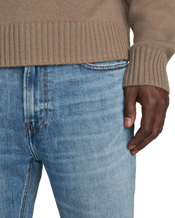 FRAME Cotton Blend Modern Straight Leg Jeans - Hike
