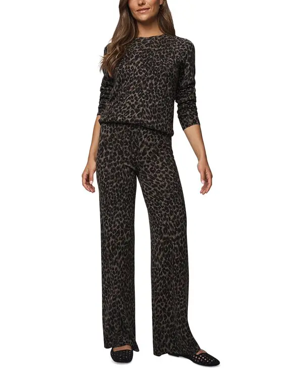 Splendid Leopard Sweater Knit Pants