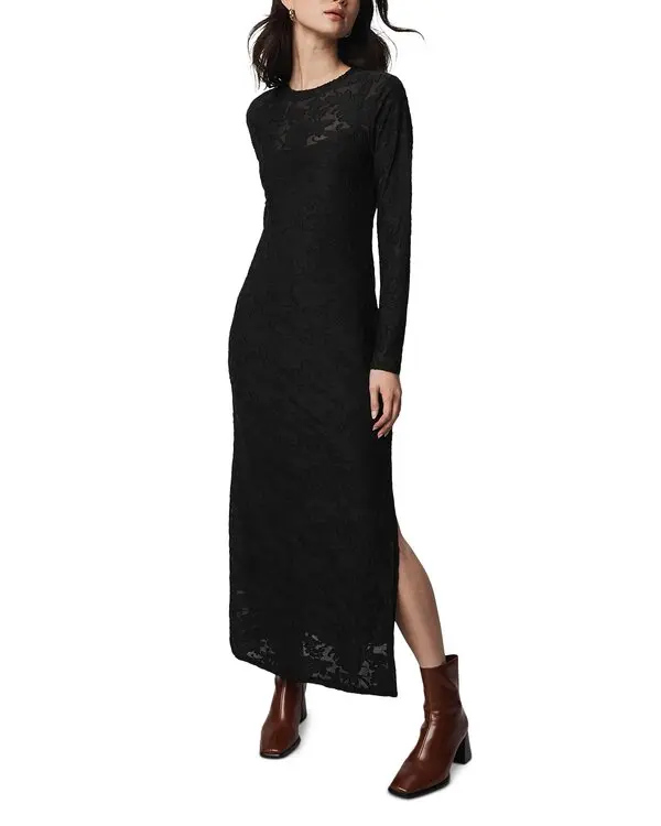 Splendid Cecelia Floral Long Sleeve Dress - Black