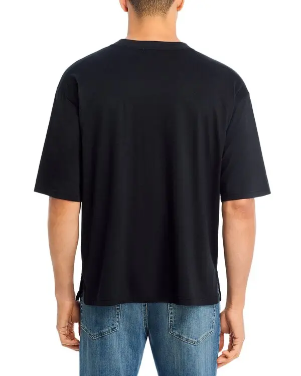 FRAME Relaxed Fit Pocket Tee - Black