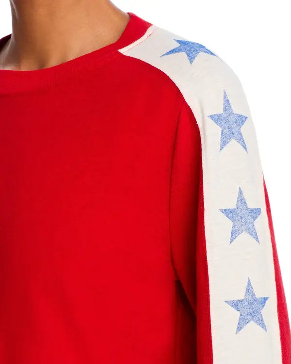 RE/DONE Star Contrast Long Sleeve Tee