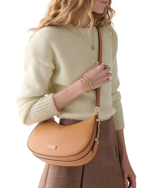 Kate Spade New York Liv Pebbled Leather Convertible Shoulder Bag - Biscotti