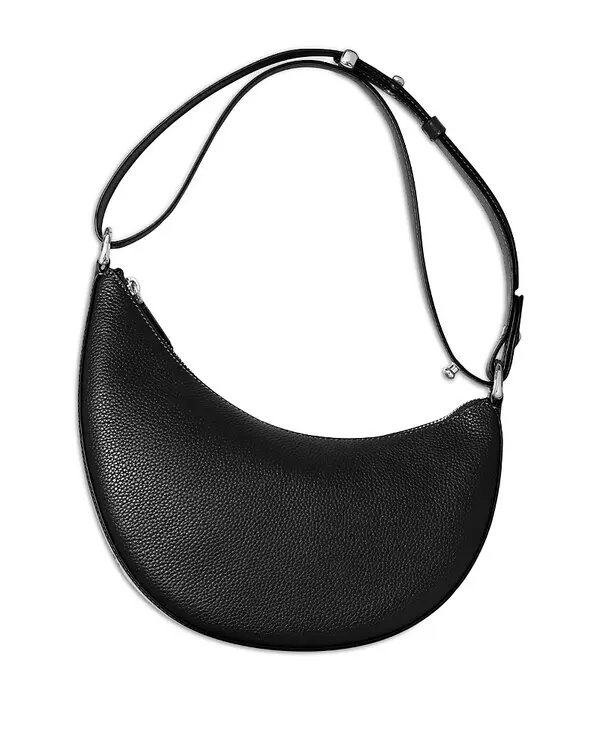 Kate Spade New York Pebbled Leather Crossbody - Black/silver