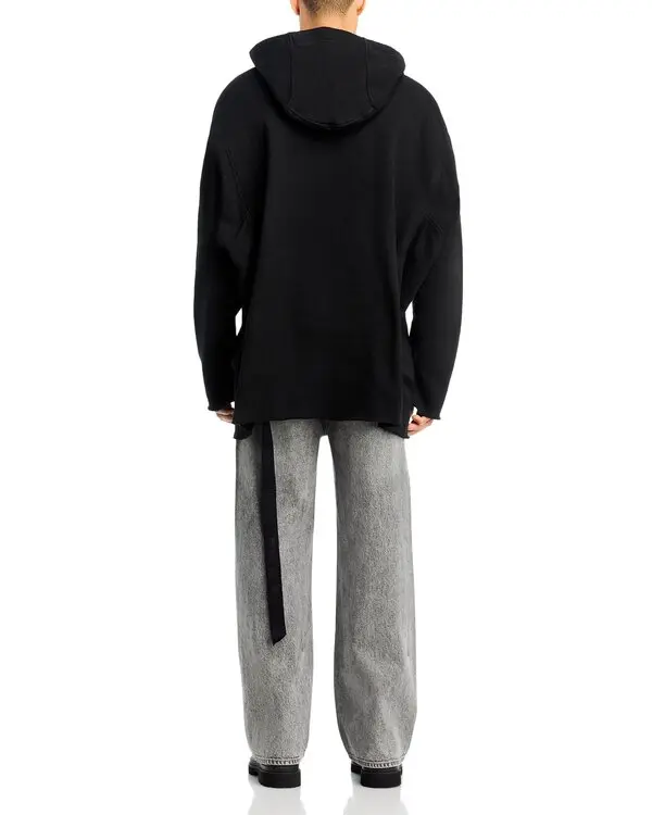 Rick Owens Peter Graphic Hoodie - Black/pear