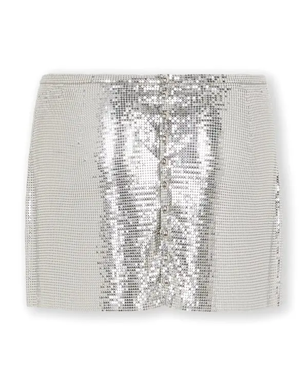 Rabanne Metal Mesh Mini Skirt