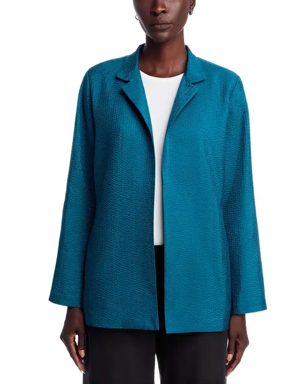Eileen Fisher Textured Silk Jacket