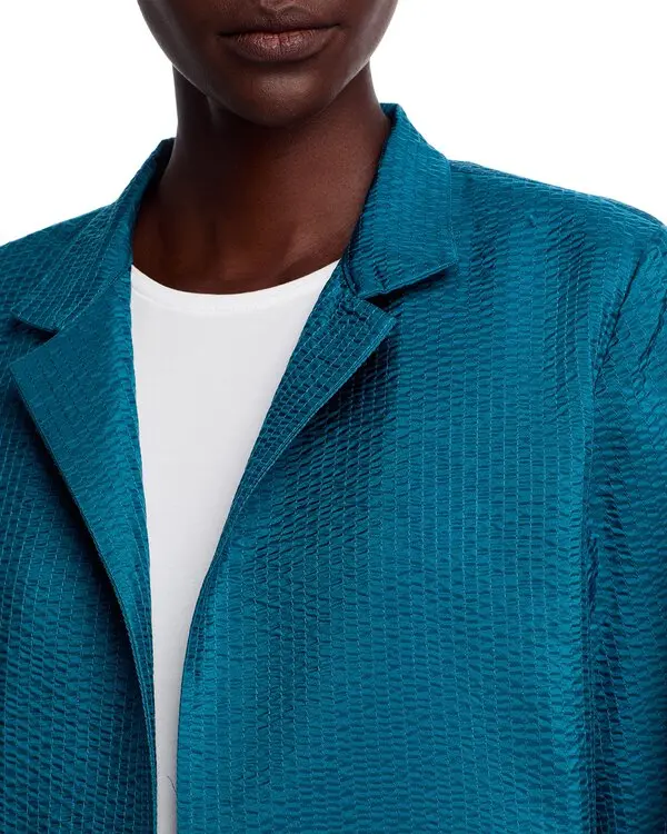 Eileen Fisher Textured Silk Jacket