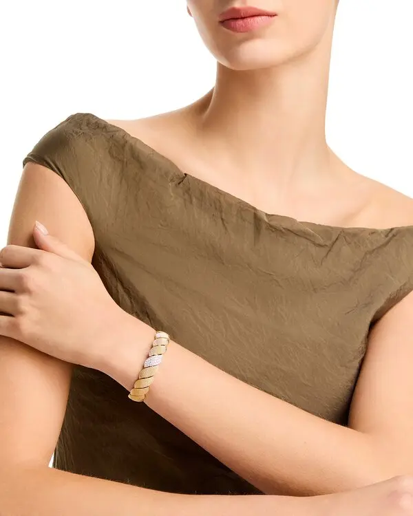 Roberto Coin 18k White And Yellow San Marco Bracelet