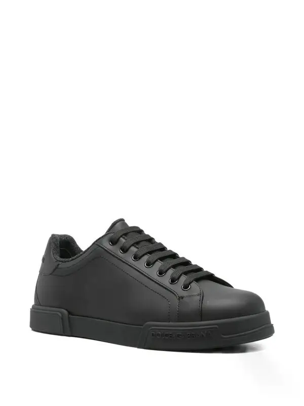 Dolce & Gabbana Leather Lace Up Sneakers