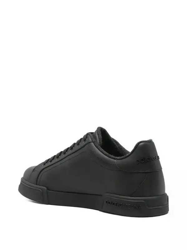 Dolce & Gabbana Leather Lace Up Sneakers