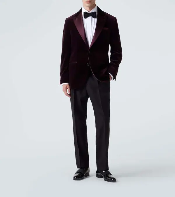 Brunello Cucinelli Silk, Wool, And Mohair Suit Pants