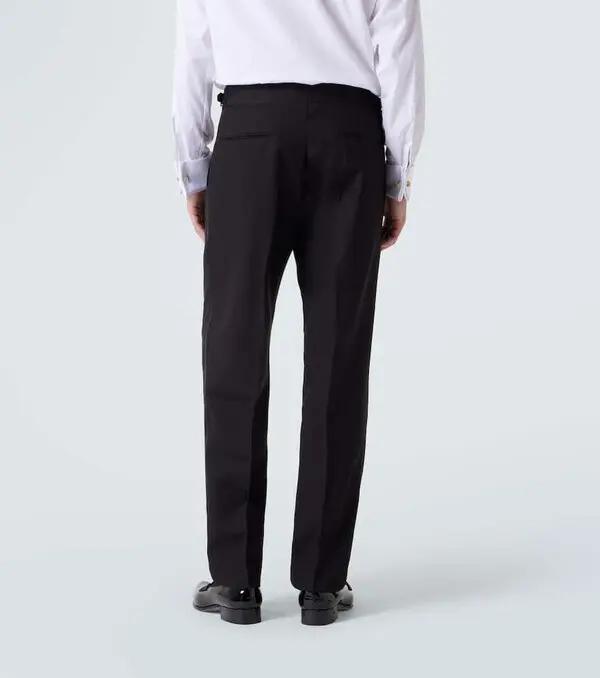 Brunello Cucinelli Silk, Wool, And Mohair Suit Pants