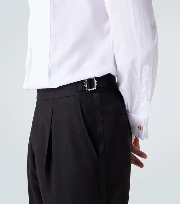 Brunello Cucinelli Silk, Wool, And Mohair Suit Pants