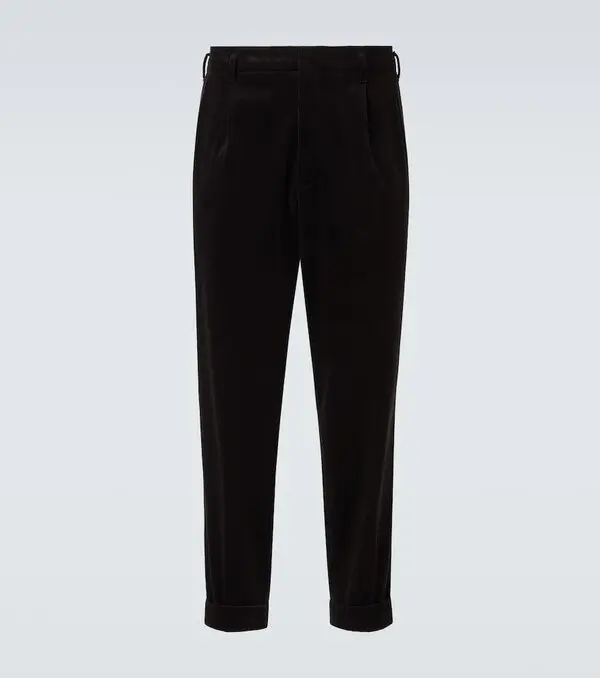 Brunello Cucinelli Cotton-blend Corduroy Straight Pants