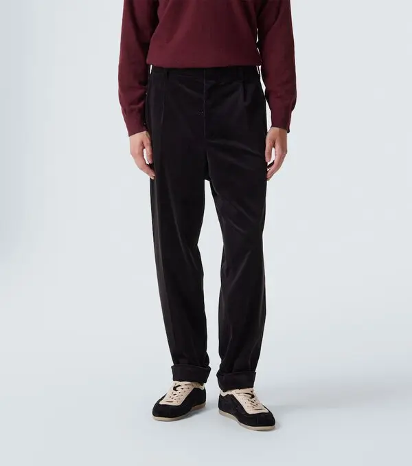 Brunello Cucinelli Cotton-blend Corduroy Straight Pants
