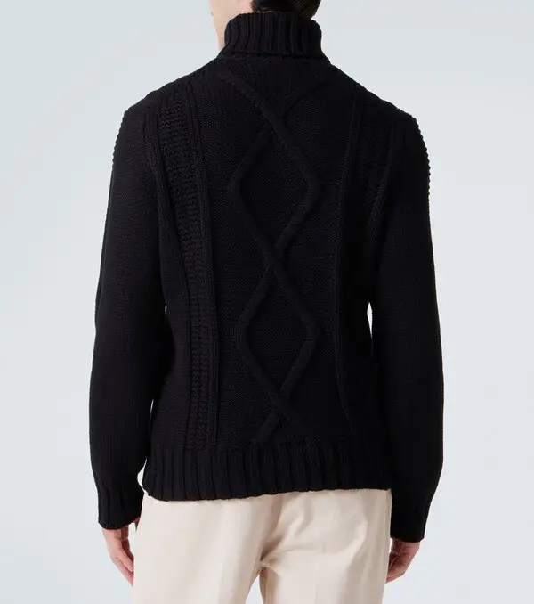 Brunello Cucinelli Cable-knit Cashmere Turtleneck Sweater