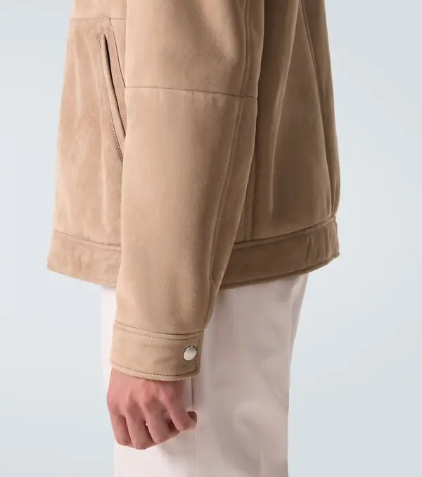 Brunello Cucinelli Shearling-lined Suede Jacket