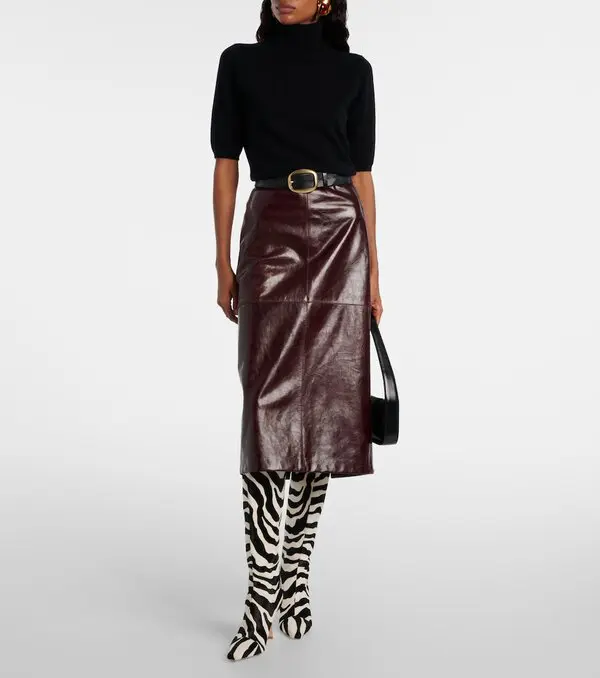 JIMMY CHOO Gloria 85 Knee-high Boots - Black
