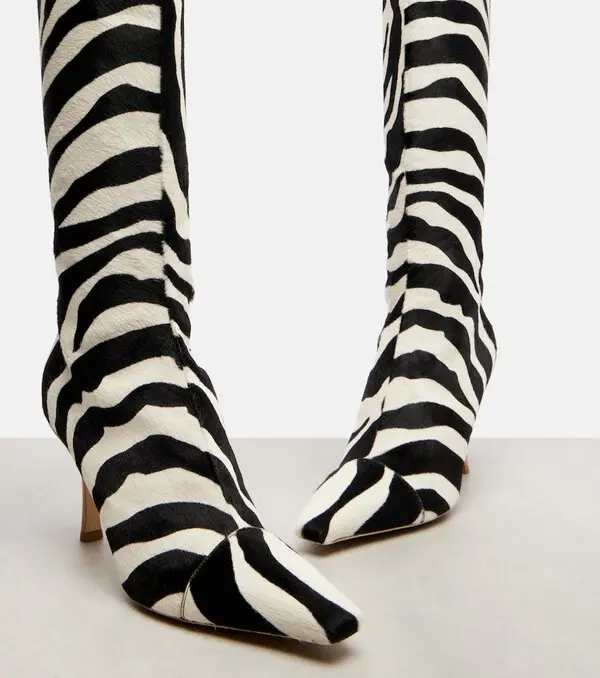 JIMMY CHOO Gloria 85 Knee-high Boots - Black