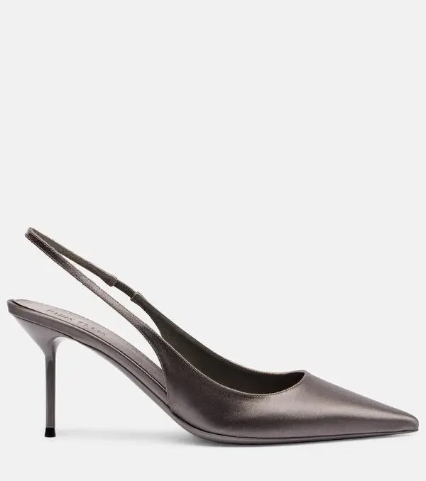 Paris Texas Lidia 70 Satin Slingback Pumps