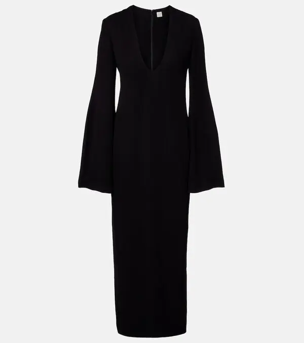 TOTEME Cady Maxi Dress - Black