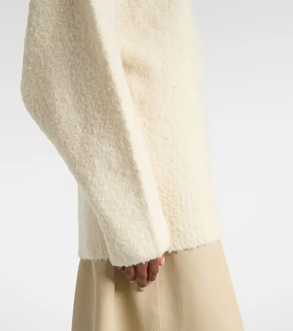TOTEME Alpaca And Wool-blend Turtleneck Sweater - White