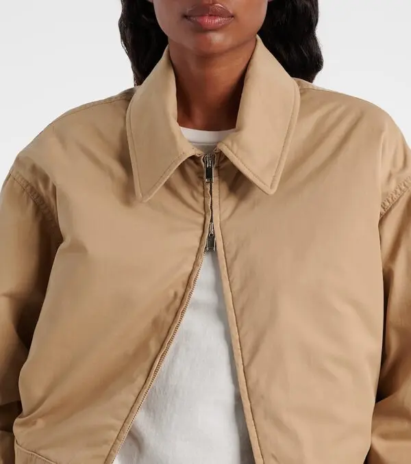 THE ROW Aurelius Cotton And Cashmere Jacket - Beige