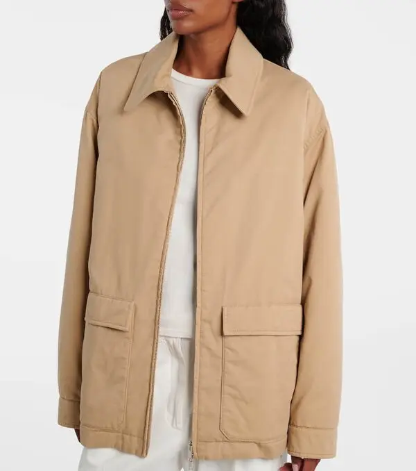 THE ROW Aurelius Cotton And Cashmere Jacket - Beige