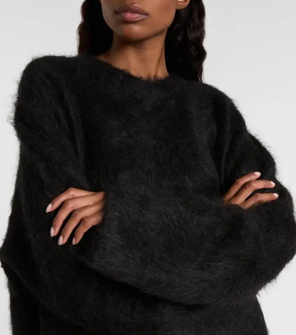 TOTEME Oversized Alpaca-blend Crewneck Sweater