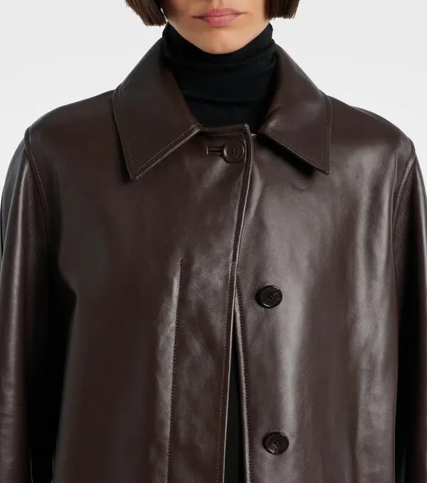 THE ROW Gracia Leather Jacket
