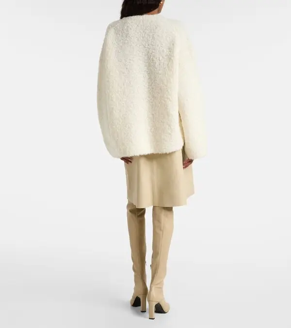 TOTEME Oversized Alpaca And Wool-blend Bouclé Sweater