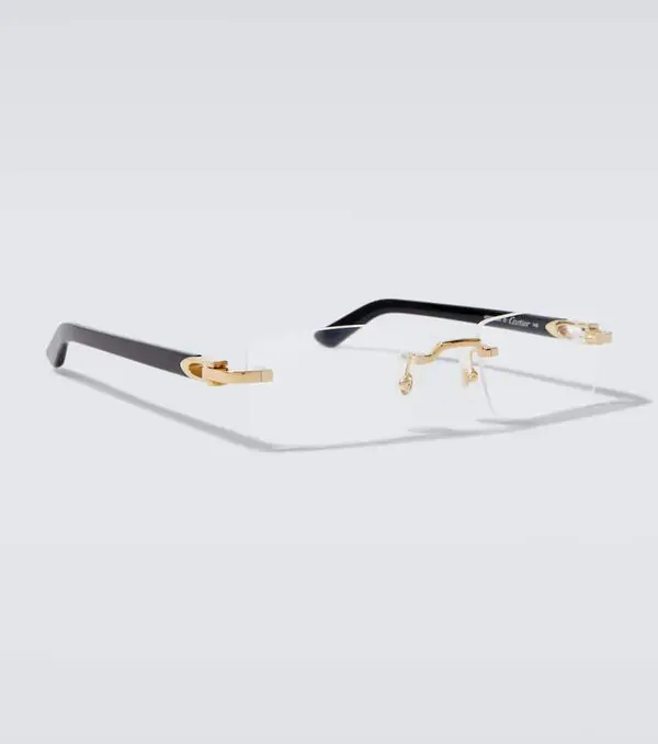 Cartier Signature C De Rectangular Glasses - Gold