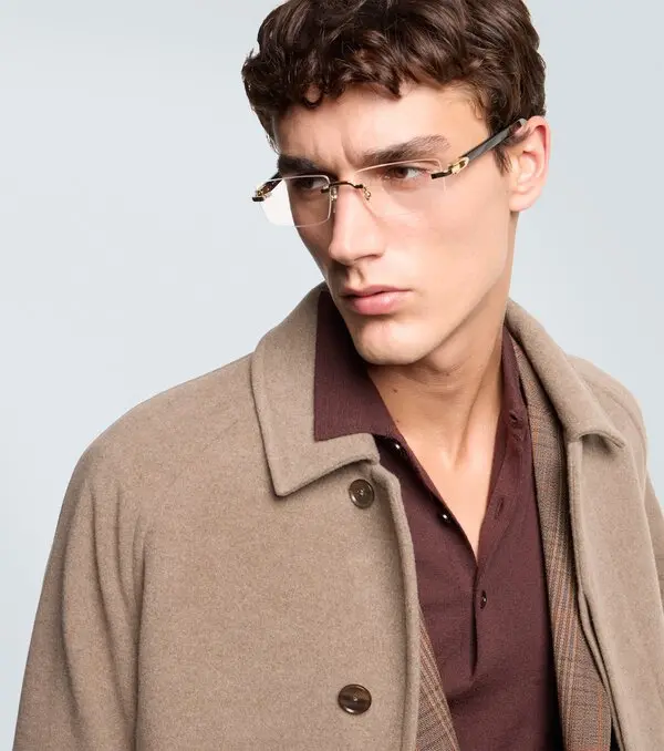 Cartier Signature C De Rectangular Glasses - Gold