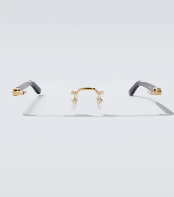 Cartier Signature C De Rectangular Glasses - Gold