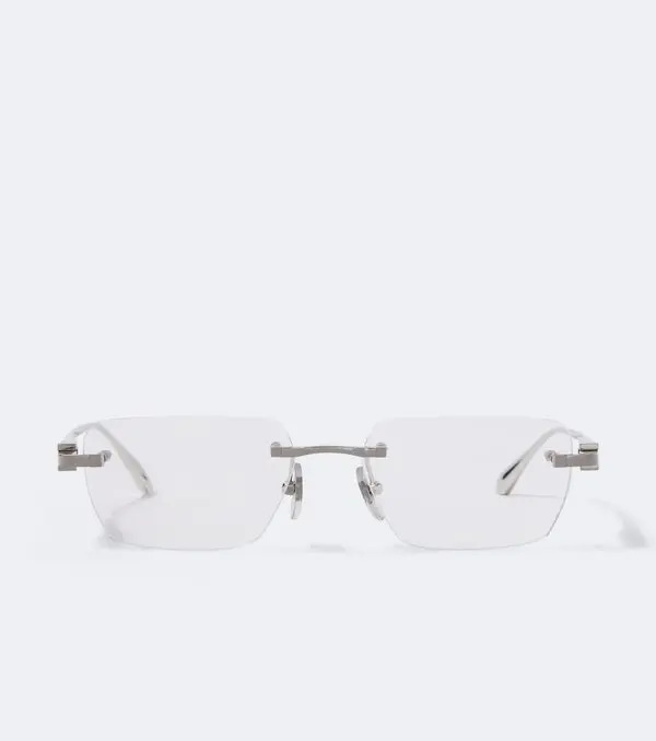 Cartier Rectangular Glasses - Silver