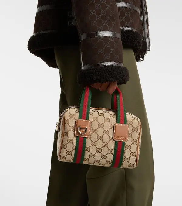 Gucci Mini Gg Canvas Crossbody Bag