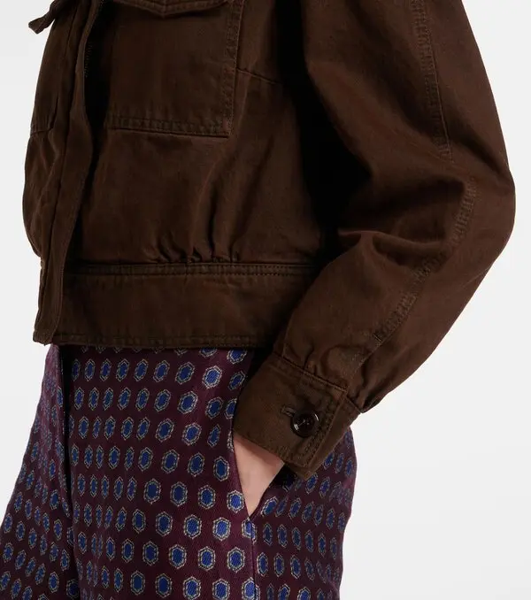 Dries Van Noten Cropped Denim Jacket