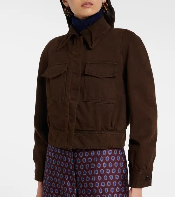 Dries Van Noten Cropped Denim Jacket