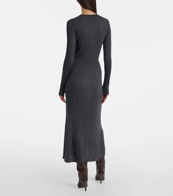 Brunello Cucinelli Ribbed-knit Virgin Wool Sweater Dress