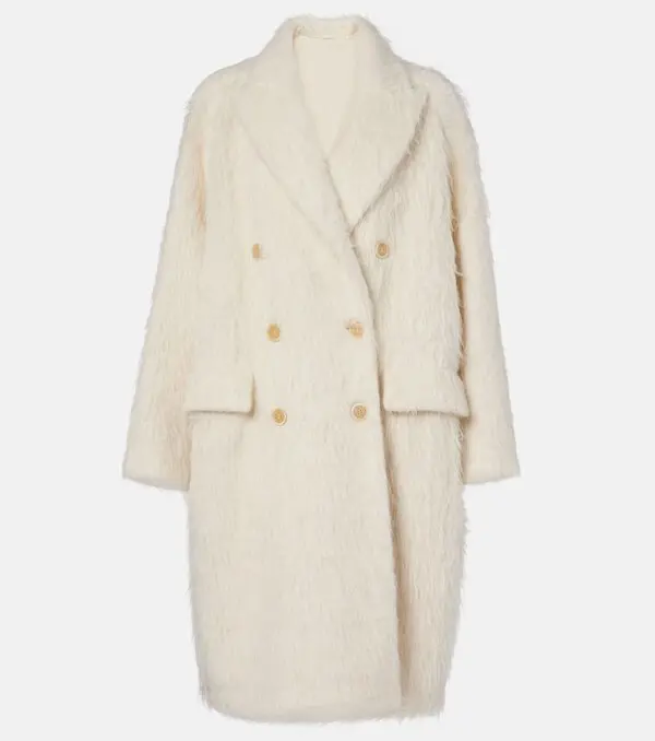 Brunello Cucinelli Double-breasted Alpaca-blend Coat
