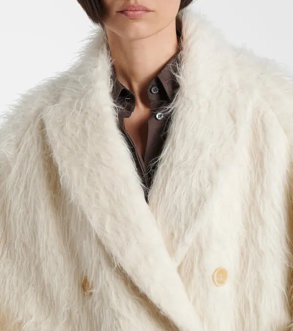 Brunello Cucinelli Double-breasted Alpaca-blend Coat