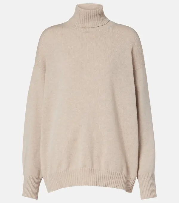Brunello Cucinelli Cashmere Turtleneck Sweater - Beige