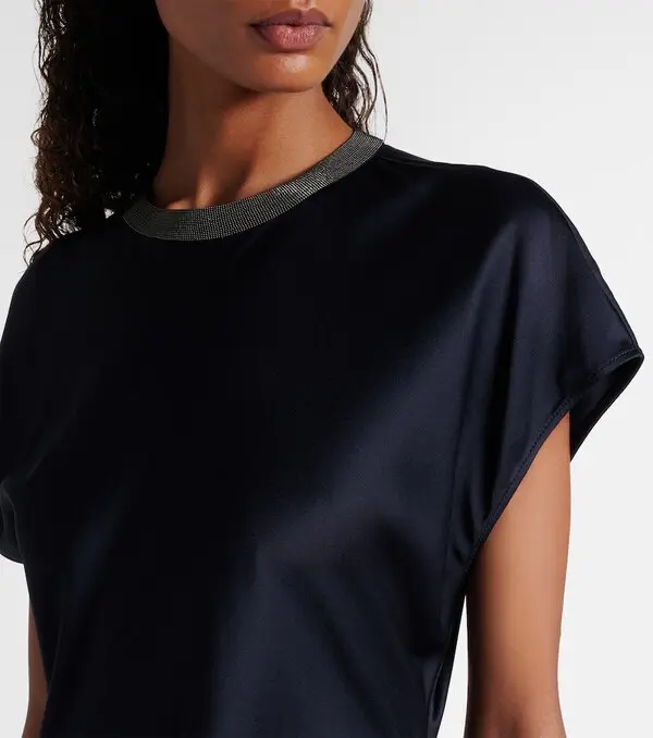 Brunello Cucinelli Embellished Gown - Blue