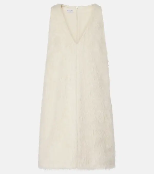 Brunello Cucinelli Alpaca-blend Mini Dress