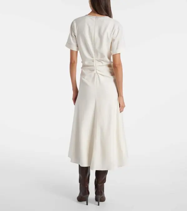Brunello Cucinelli Wool-blend Midi Dress