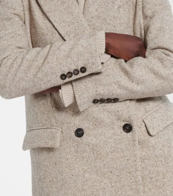 Brunello Cucinelli Double-breasted Wool And Silk-blend Blazer