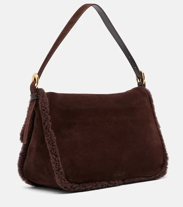 Staud Harlow Medium Suede Shoulder Bag