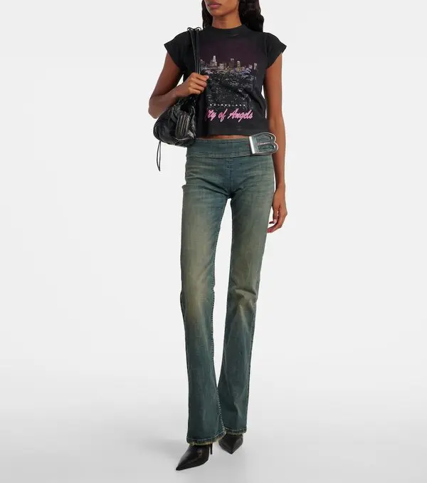 Balenciaga Avenue 90 Leather Ankle Boots
