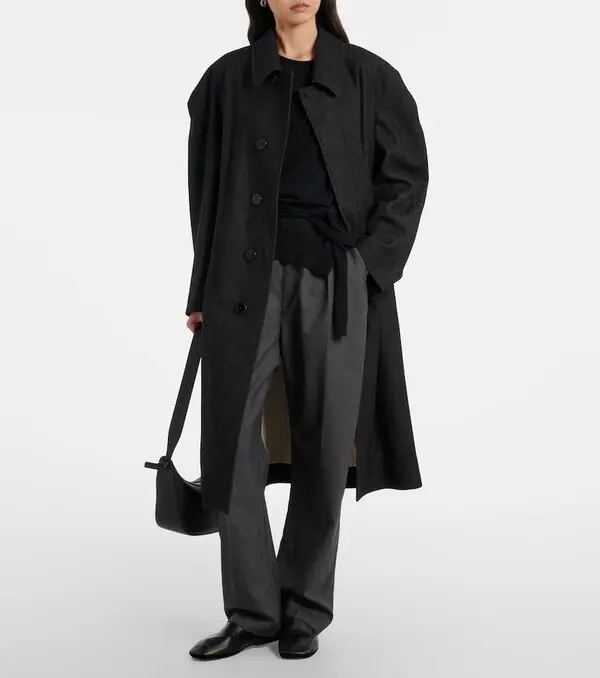 LEMAIRE Leather Slippers - Black