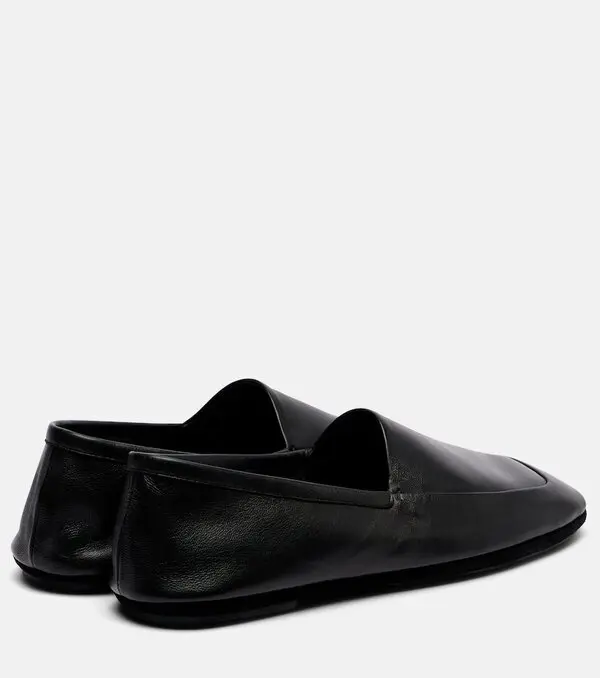 LEMAIRE Leather Square Toe Slippers